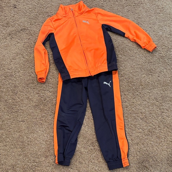Puma | Matching Sets | Puma Vibrant Orange And Black Athletic Set ...